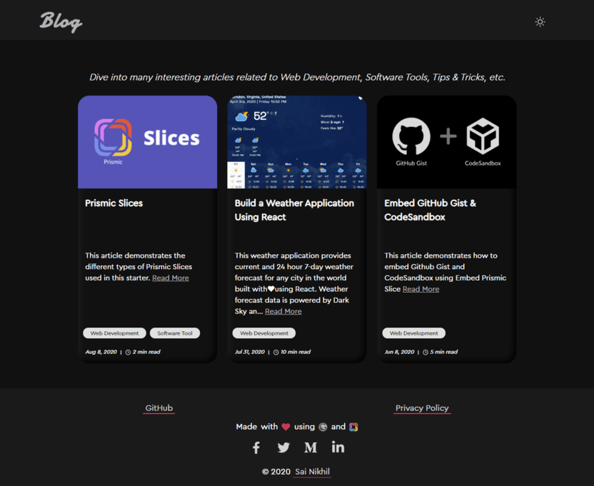 Articles | Home | Blog